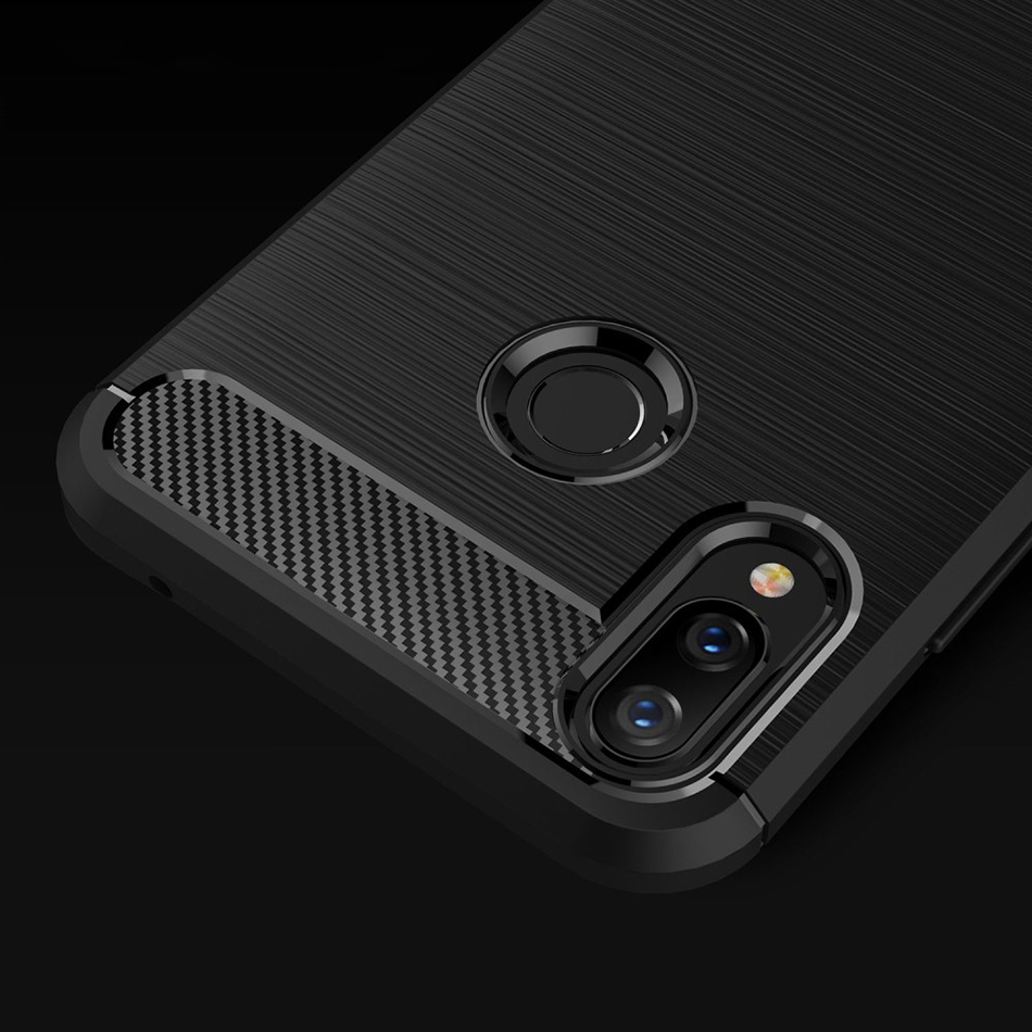 Flexi Slim Carbon Fibre Case for Huawei Nova 3i (Black)